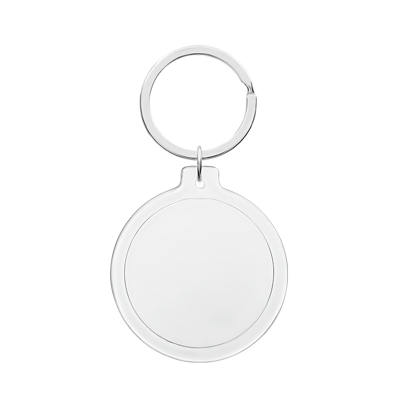 Personalized Acrylic Photo Keyring - Circle
