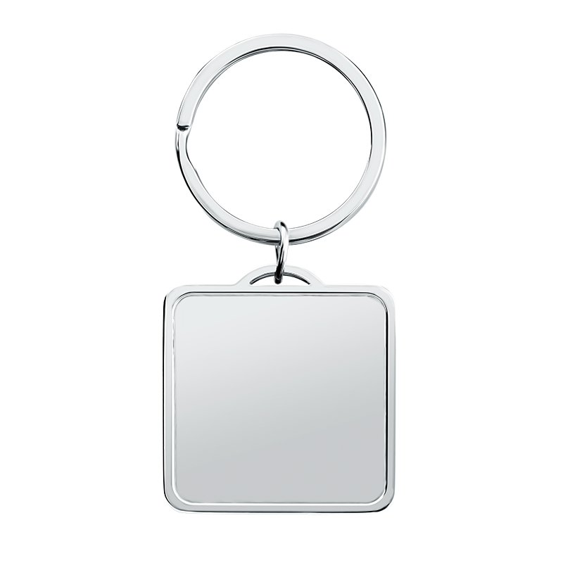 Personalized Luxury Square Keyring with Photo