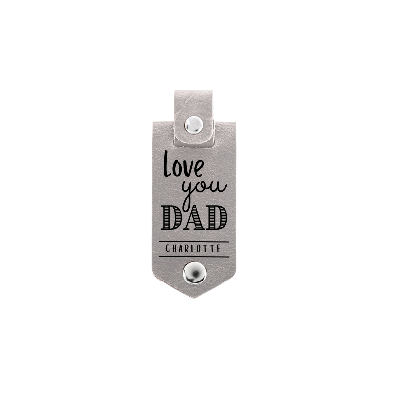 Dad Engraved Keyring with Photo